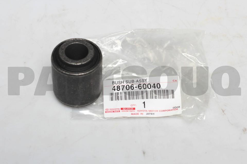 4870660040 Genuine Toyota BUSH SUB-ASSY, REAR LATERAL CONTROL ROD 48706 ...