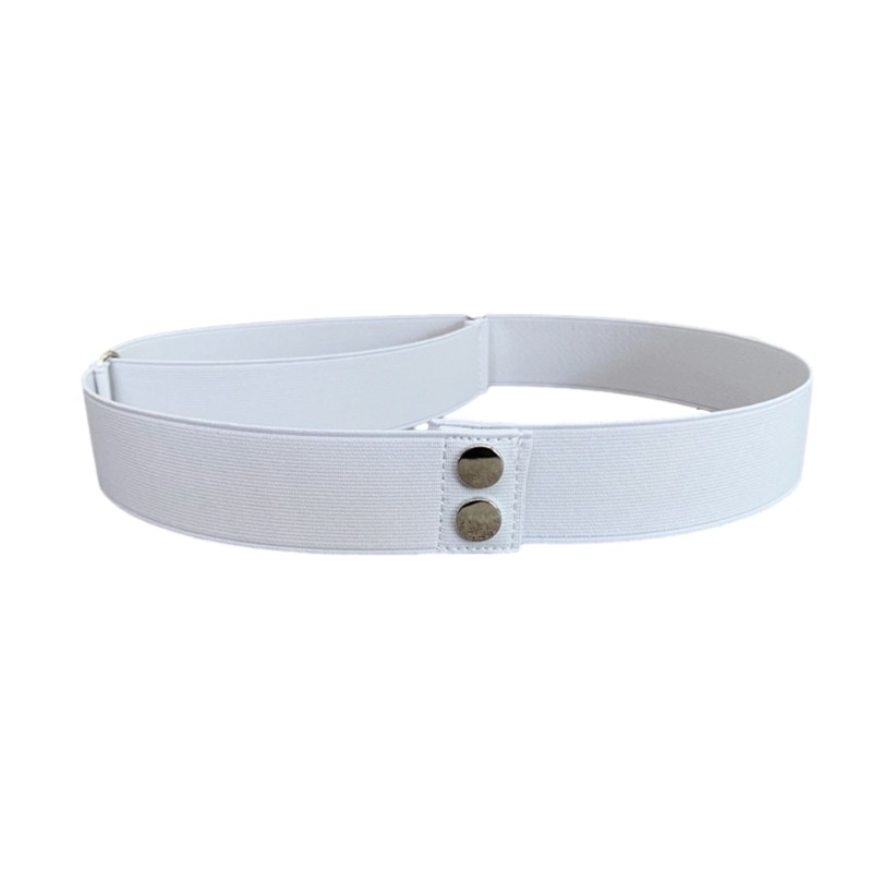 Easy Wear Elastic Belt Adjustable Waist Belt Dress Belt Snap Fastener ...