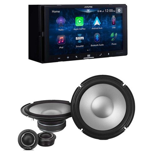 Alpine iLX-W670 Receiver & S2-S80C Type S 8" Speakers - Digital ...