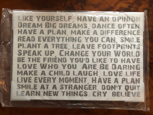 InSpIrAtIoNaL QUOTES wooden Sign. 12.5x18.5x.5 | eBay UK