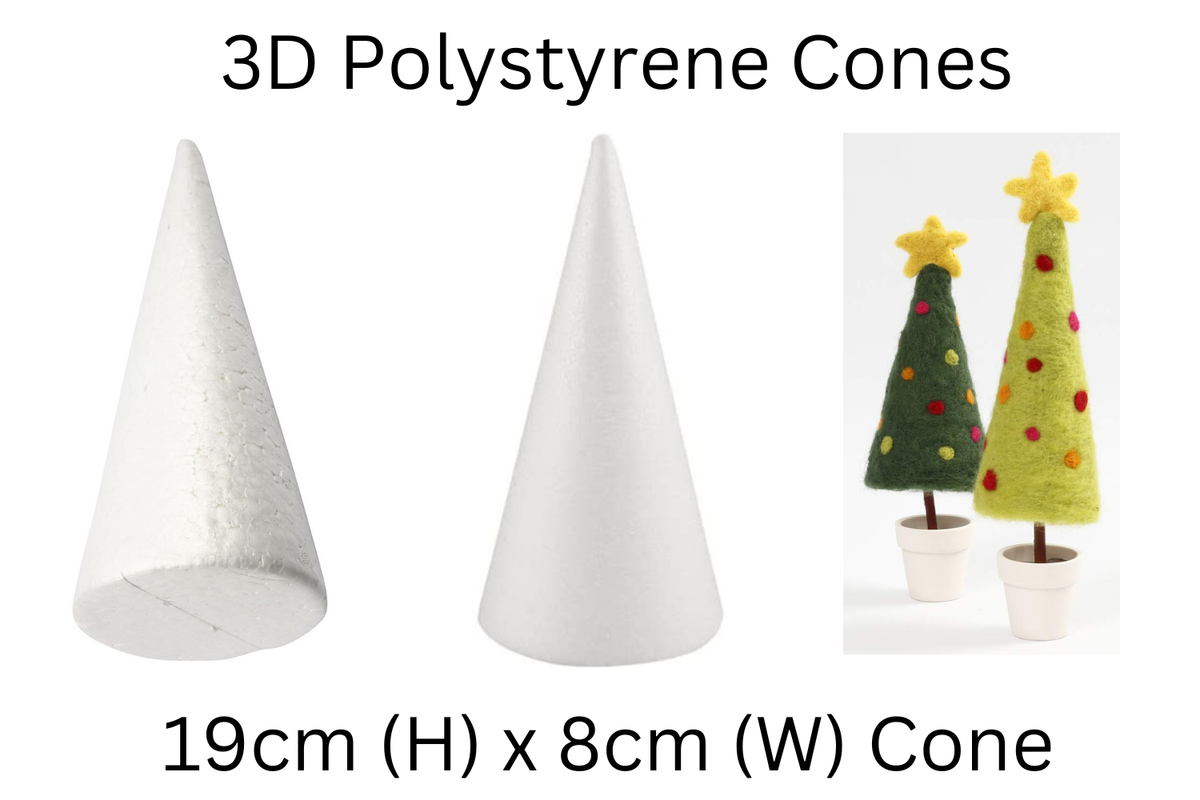 Styrofoam Cone Christmas Crafts