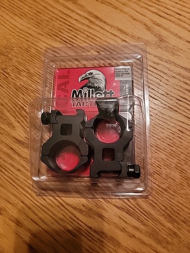 Brand New Millett Tactical Rings w/Accessory Rail 30mm High Matte ...