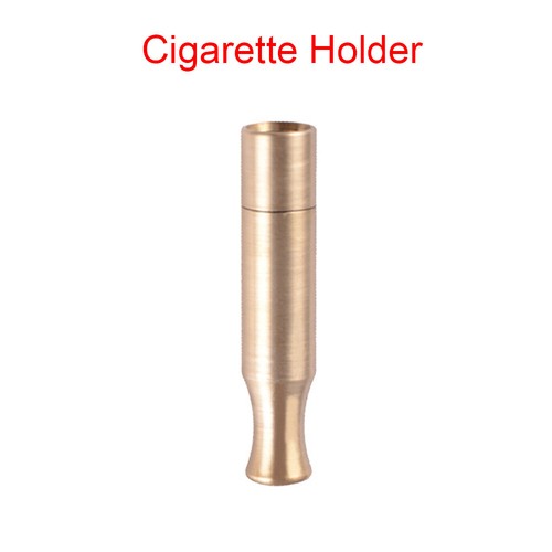 Solid Brass Mini Cigarette Holder Cigarette Filter Pipe Cigarette ...