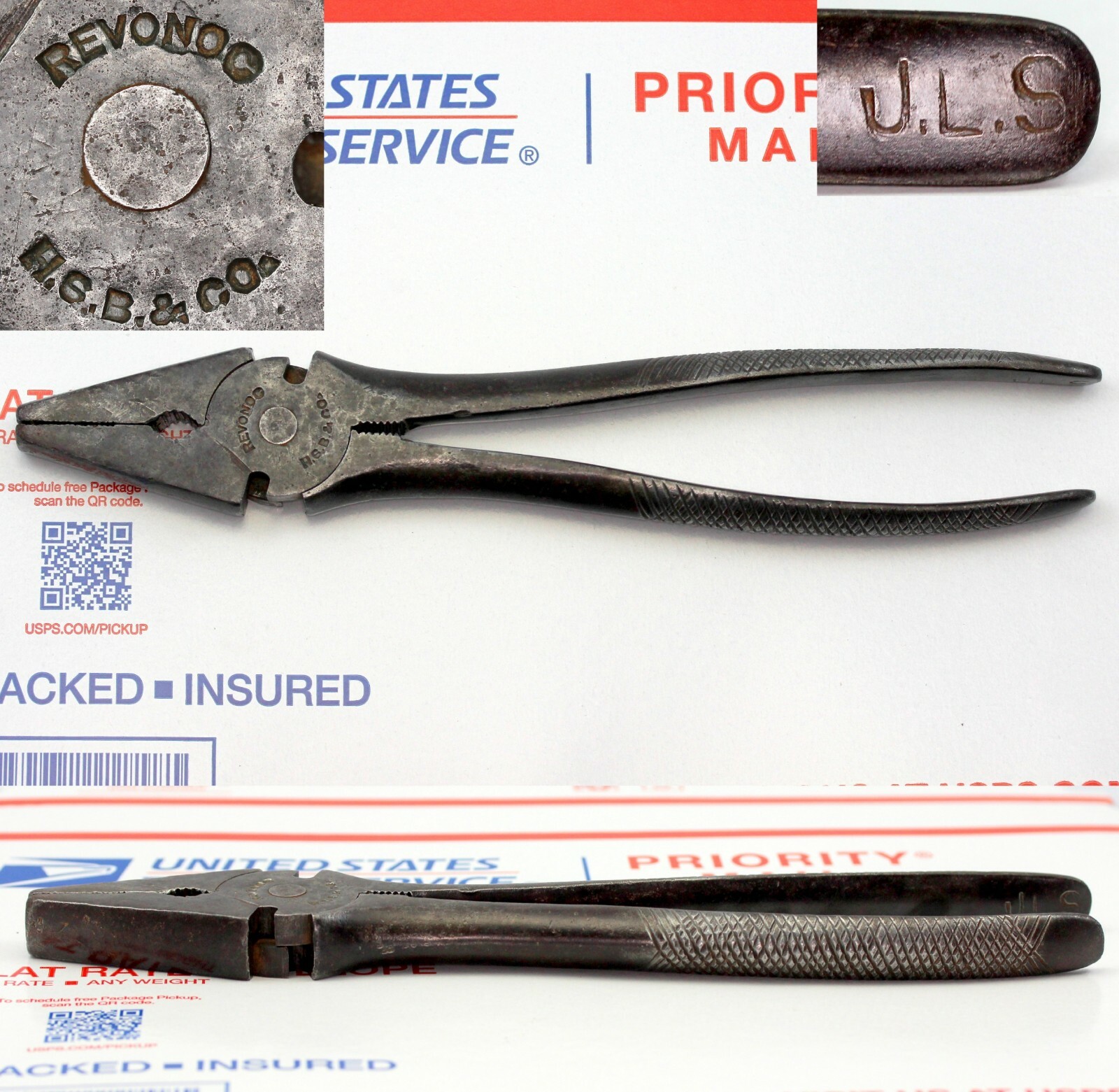 VTG Early Revonoc Hibbard Spencer Bartlett HSB & Co. 10" Button's ...