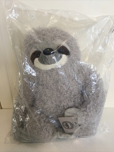 New KINREX Three Toed Sloth Stuffed Animal Plush Toy Gray 13 inch | eBay