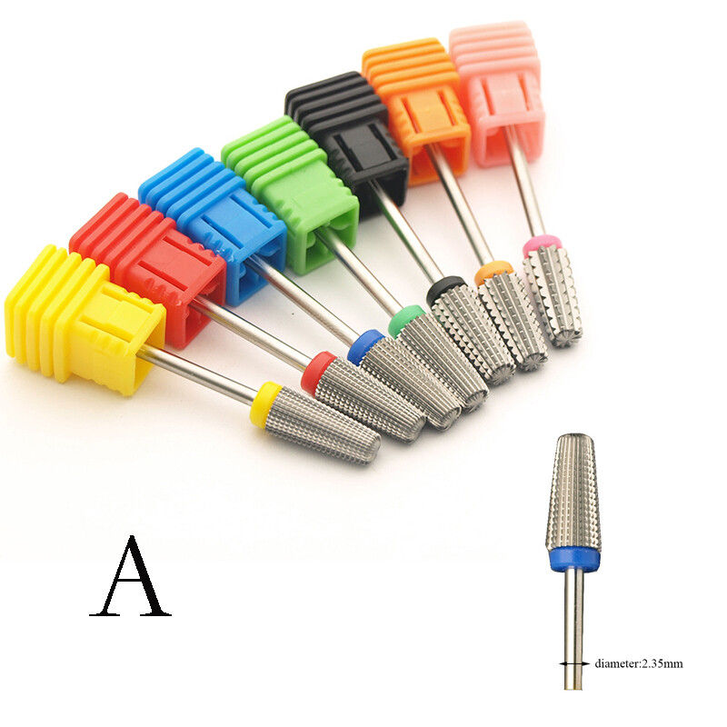 Electric Rotary File Drill Bits Head Manicure Ceramic Carbide Nail Art ...