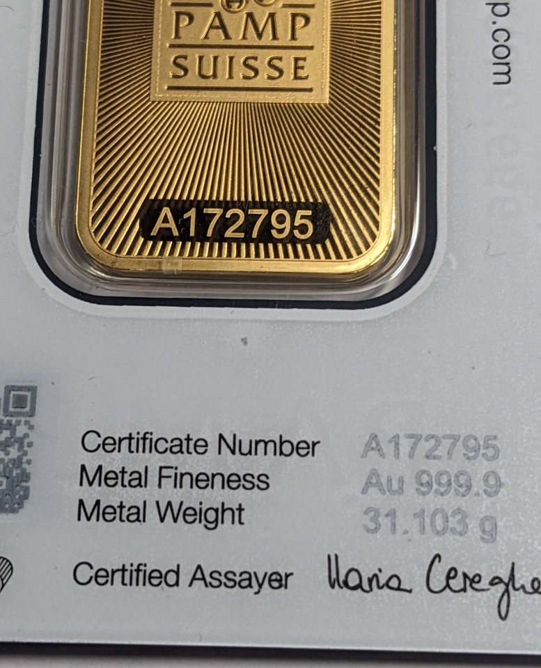 1 oz PAMP Suisse Gold Bar New PAMP Design, New w/ Assay | eBay