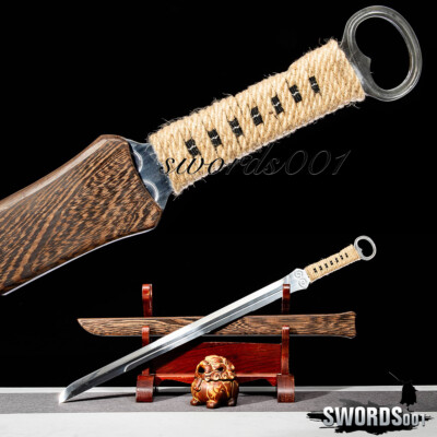34 IN Rosewood Ring Headed Sword Sharp Dao Broadsword High Manganese ...