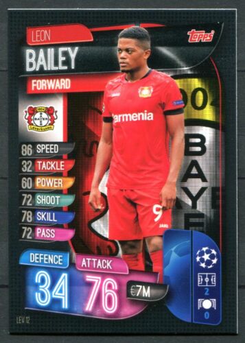 TOPPS Match Attax 2019/20 UEFA Champions League #LEV12 Leon BAILEY Bayer 04 | eBay