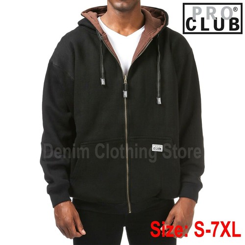 Pro Club Reversible Full Zip Up Heavyweight Thick Jacket Sweatshirts ...