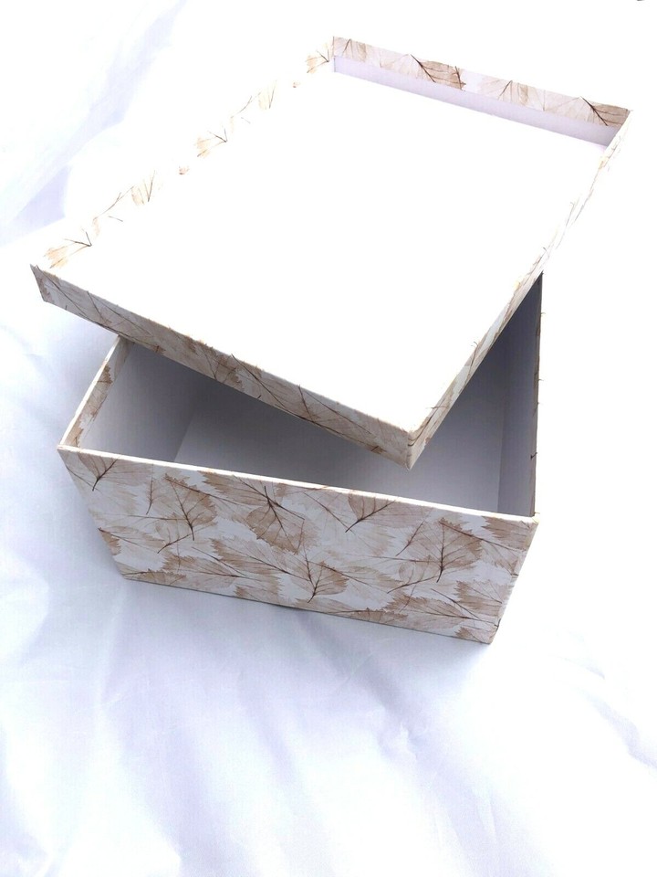 Stylish Storage Boxes Cardboard Gift Large Box With Lid Stack A4 A5 ...