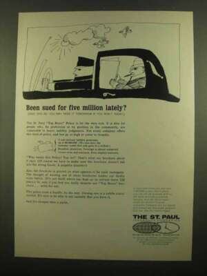 1965 The St. Paul Insurance Ad - Sued for Five Million | eBay