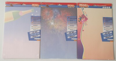 25 x A4 Sheets Decadry Pc Papers Party Celebration Letterhead 80g/m2 ...