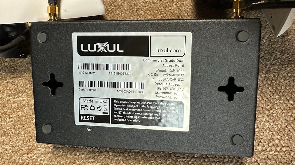 Luxul XAP-1032 Commercial Grade Dual Wireless Access Point | eBay