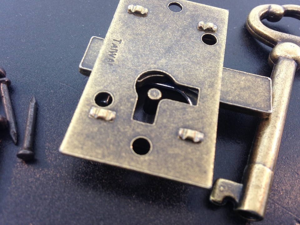 Grandfather Clock Door Lock Key Set Antique Finish | eBay