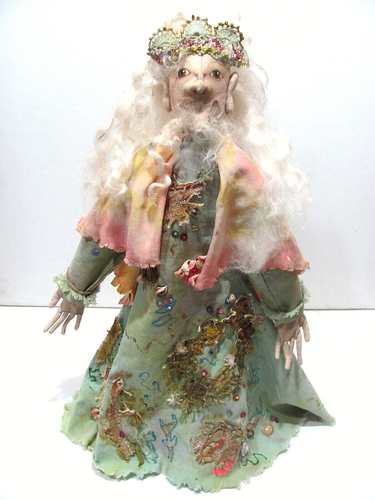 Vicky Collection 16" Wizard Cloth Doll with Mohair Wig & Stand | eBay ...