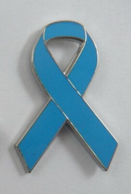 *NEW* Prostate Cancer Awareness ribbon enamel badge / brooch. | eBay UK