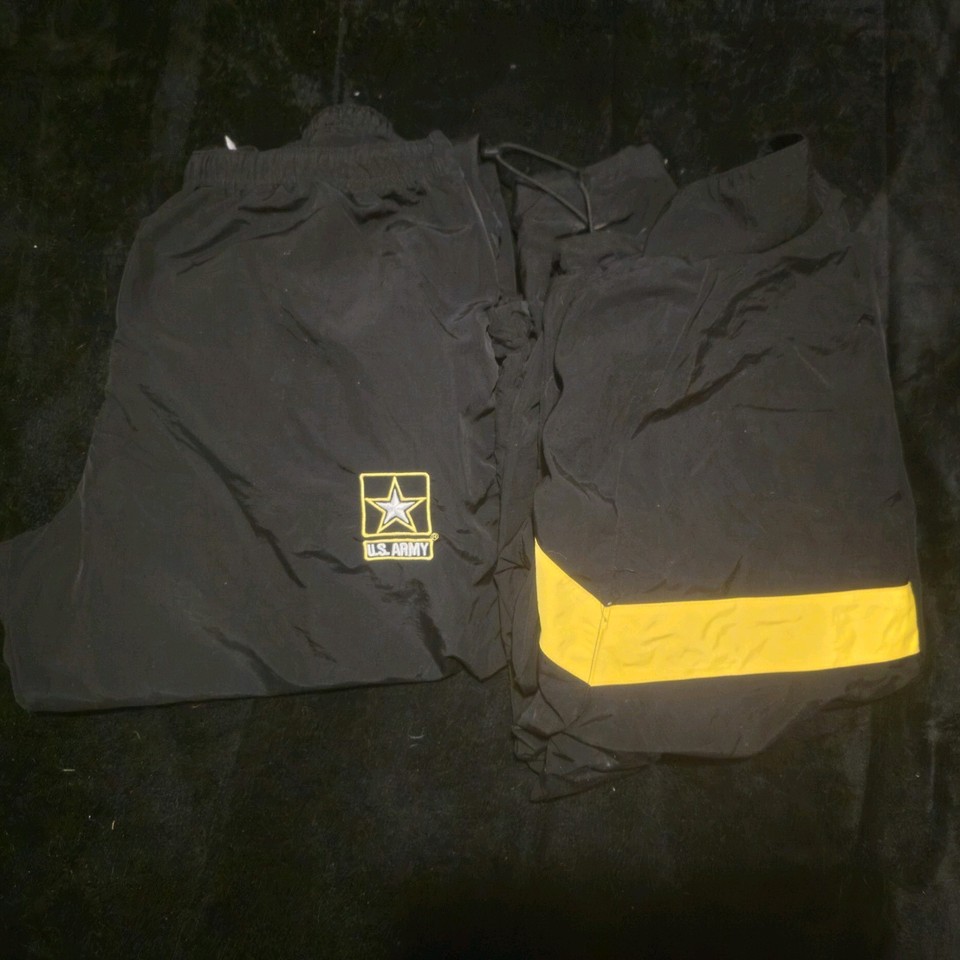 ARMY ISSUE UNISEX PHYSICAL FITNESS UNIFORM JACKET: XL-Short/PANTS: XL ...