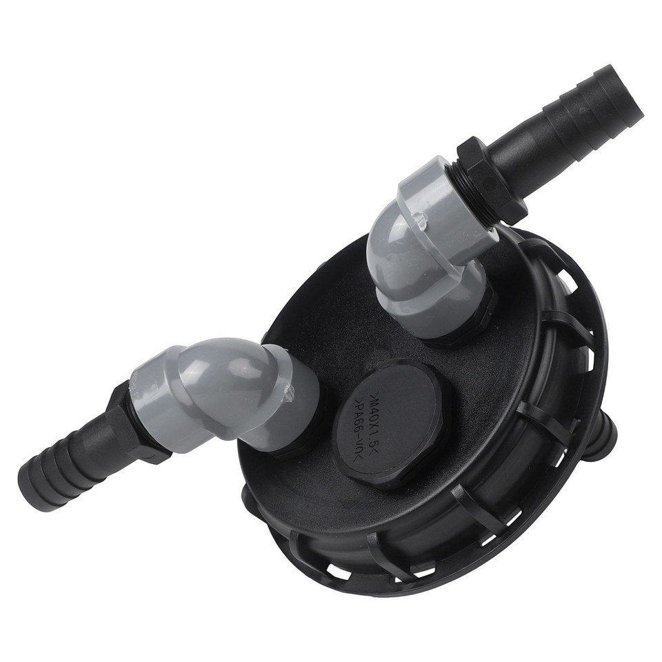 163mm Plastic IBC Tank Cap Adapter with 25mm Pipe Quick Connect for ...
