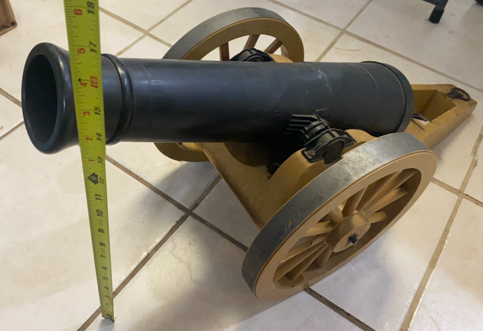 Vintage Remco 1961 Johnny Reb Civil War Cannon with Plunger 32" Inch ...