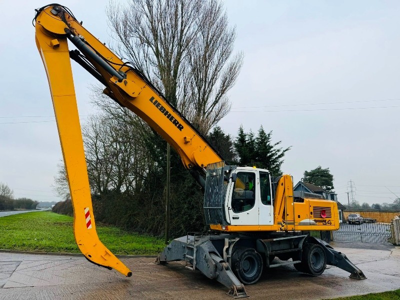 LIEBHERR A934C HIGH RISE SCRAP HANDLER*C/W SCRAP GRAB*YEAR 2013*VIDEO ...