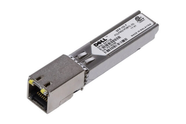 Dell SFP-1G-T 1G Copper SFP 1000Base-T RJ45 Transceiver Module (XTY28 ...