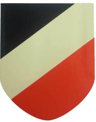 WW2 German Helmet Decal National Colours Transfer ET & EF Face Up ...