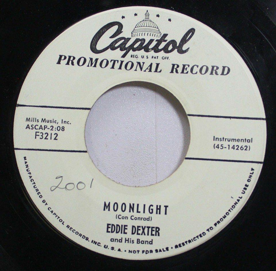 50'S 60'S Promo 45 Eddie Dexter And His Band - The Verse Of Stardust ...