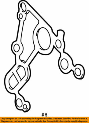 16326-36010 Toyota Gasket, water inlet housing, no.2 1632636010, New ...