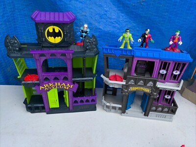 Imaginext Batman Arkham Asylum, and Gotham City Jailbreak Joker Riddler ...