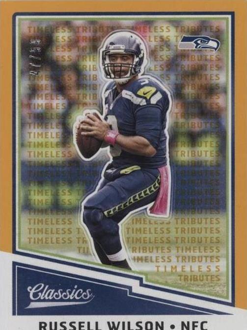 2017 Panini Classics - Russell Wilson #31 Timeless Tributes Gold /99 ...
