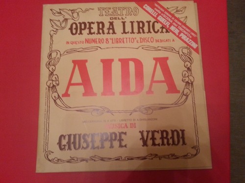 TEATRO DELL'OPERA LIRICA AIDA LIBRETTO E DISCO | eBay