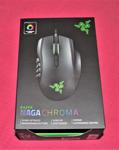 RAZER Naga CHROMA 2016 ULTRA RARE SOURIS MOUSE GAMING 11 BOUTONS NEUF ...