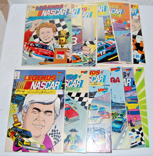 Legends of NASCAR Set Run #1-12 Direct Vortex Comics (1990 to 1992) | eBay