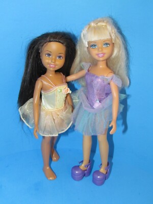 Mattel Rare Lot of 2 "Wee 3 Friends" Ballerina Stacie & Janet Dolls 10 ...