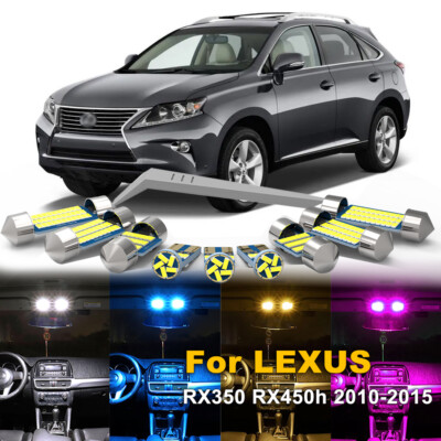 13X LED Interior Lights Bulbs Package Kit For LEXUS RX350 RX450h 2010 ...