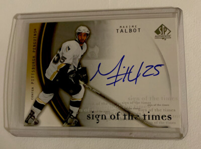 SP Authentic, Autographed,Maxine Talbot,Pittsburgh Penguins,#MT, N/M ...