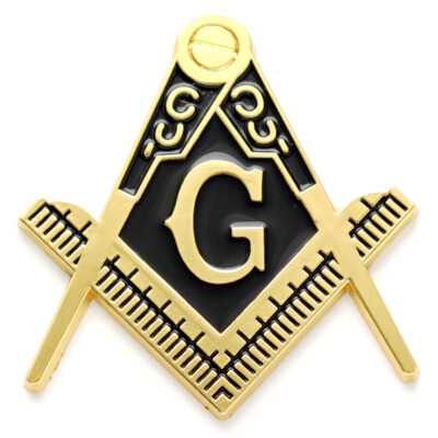 Gold Black Master Mason Emblem Car Freemasonry Badge for Sierra Ram ...