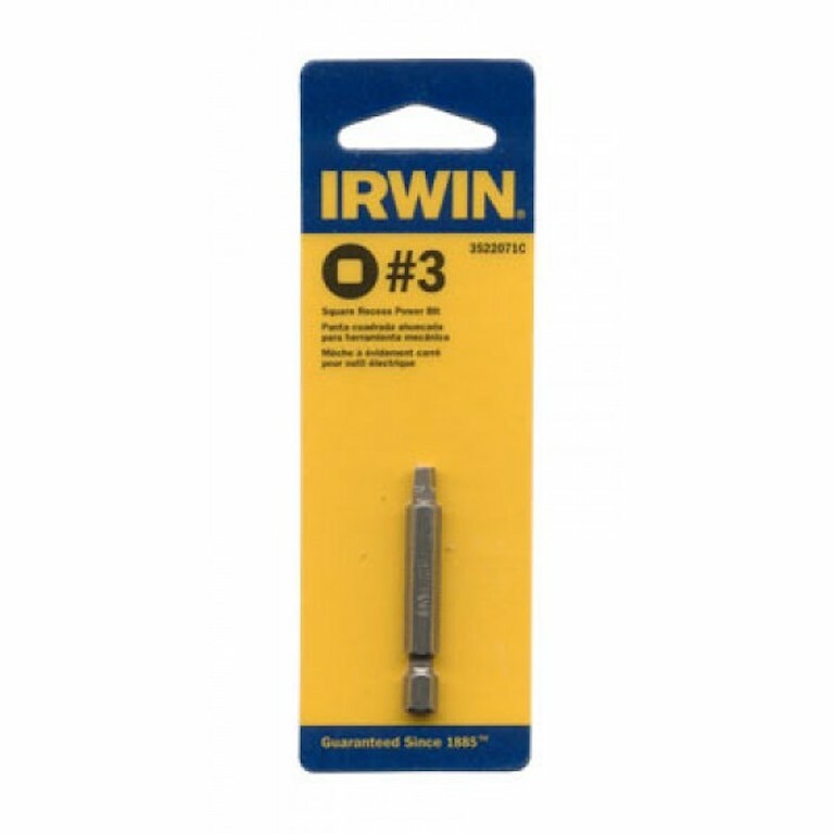 Irwin Tools 3522071C Power Bit 3Sq 1-15/16", Fastener Drive | eBay
