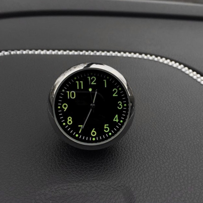 Mini Luminous Car Quartz Clock Digital Clock Universal Pocket Stick-on ...