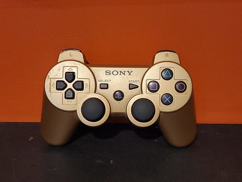 Gold Sony PlayStation PS3 Dualshock 3 Wireless Controller CECHZC2U-A1 ...