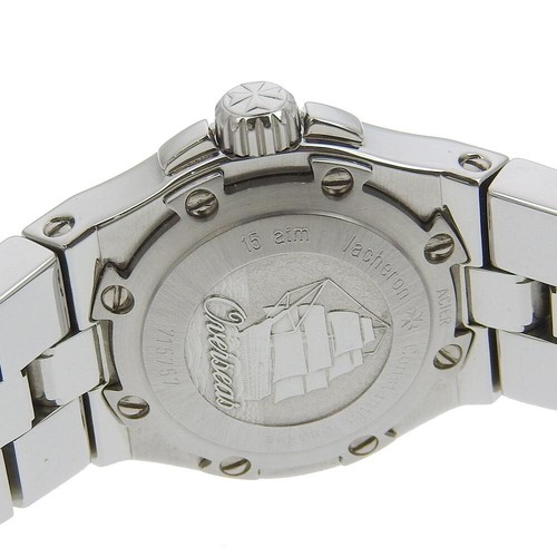 VACHERON CONSTANTIN OVERSEAS 16050/423A WRISTWATCH SS QUARTZ ANALOG ...
