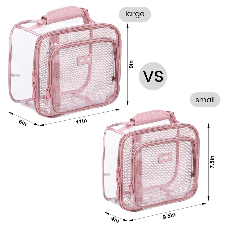 Clear Lunch Box for Girls Kids Transparent Lunch Bag Perfect for School ...