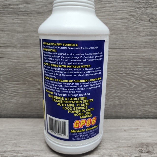Gp66 Miracle Cleaner Concentrated Cleans & Degreases 32 Oz for sale ...