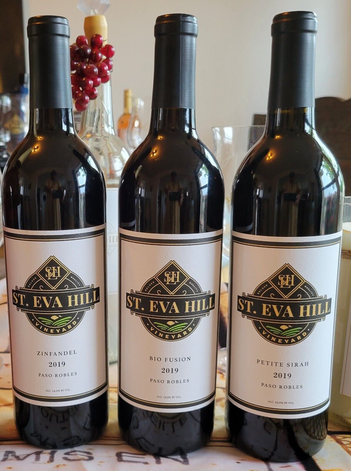 3 BIG Reds - 3 Bottles - St. Eva Hill Vineyard | eBay