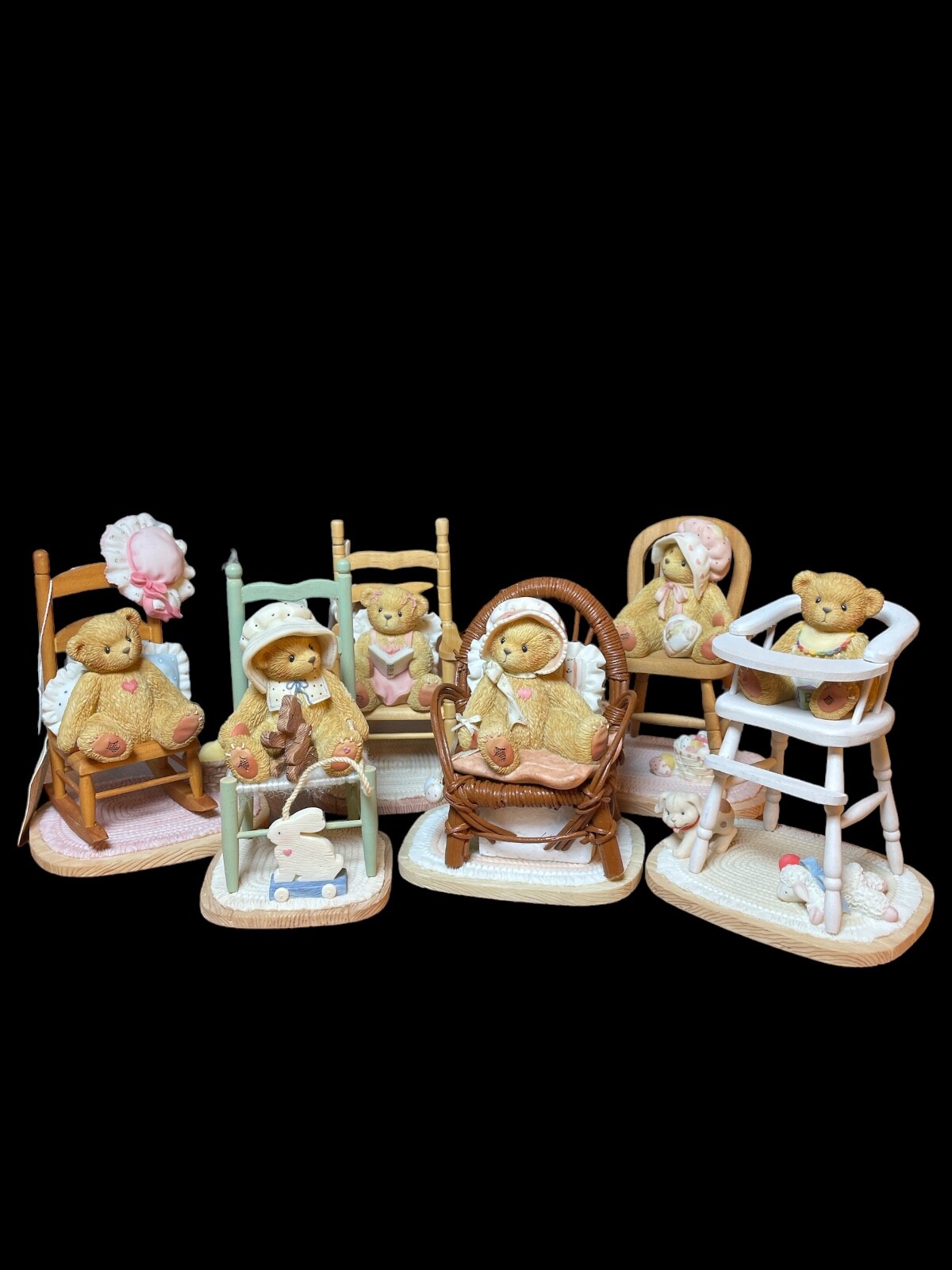 Cherished Teddies Sitting Pretty Set of 6 Babs Ida Celia Lucy Becca ...