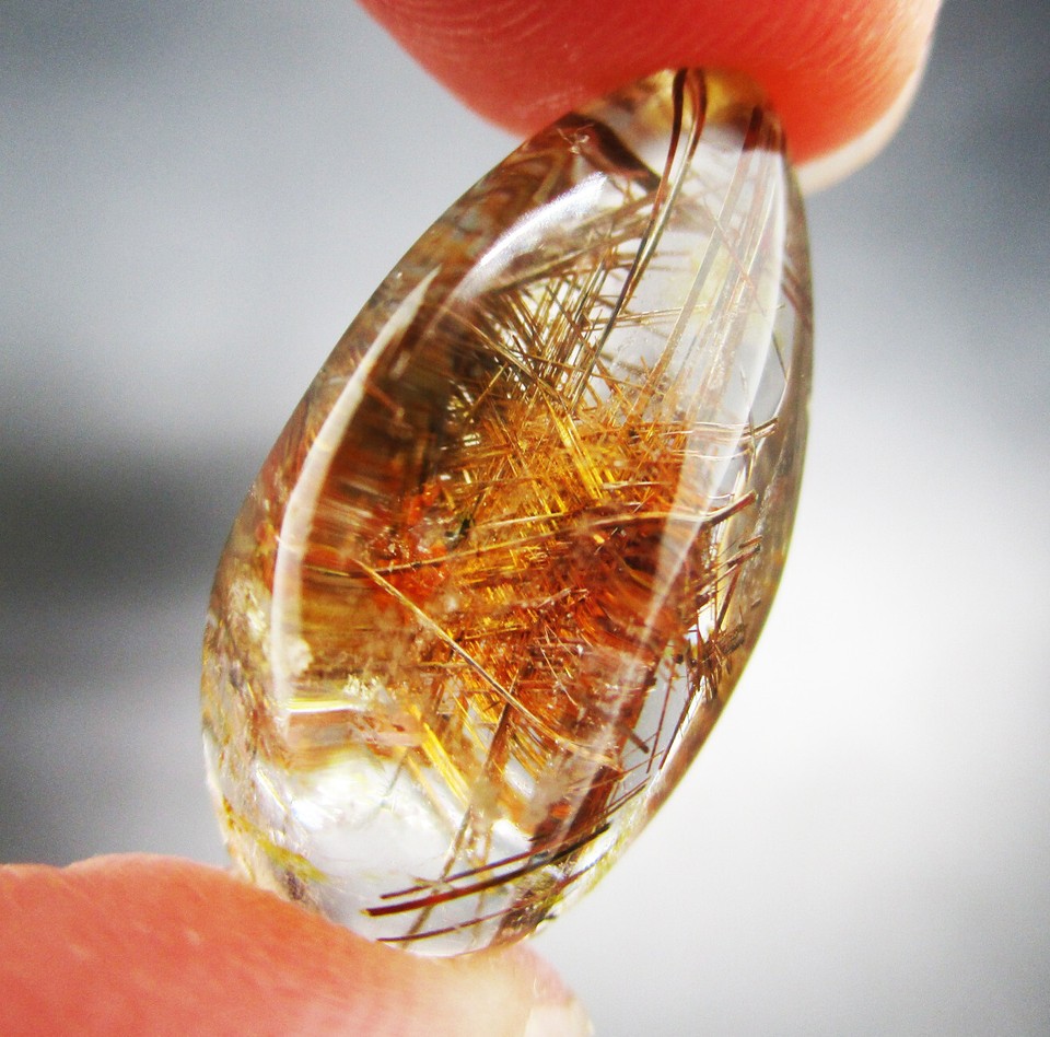 19x11x9mm 12ct Crossed Rutilated Quartz Rutile Crystal Mineral Specimen ...