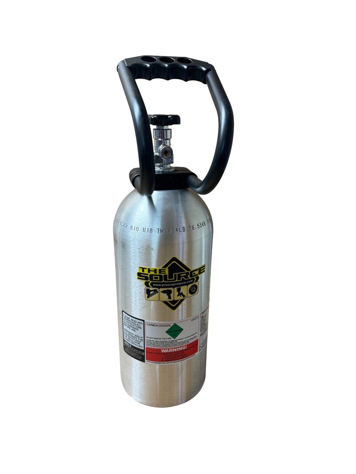 10 lb CO2 Aluminum Carbon Dioxide Tank Cylinder, Handle, Brushed ...