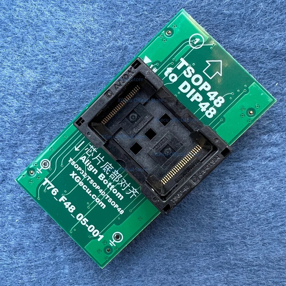 TSOP32 / TSOP40 / TSOP48 to DIP48 ZIF adapter (T76_F48_05-001) for ...
