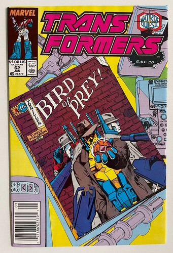 Transformers 62 Newsstand Matrix Quest Bird of Prey Simon Furman Low ...
